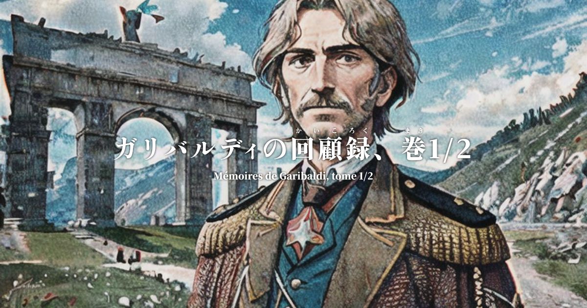 ガリバルディの回顧録、巻1/2 (Mémoires de Garibaldi, tome 1/2) - Alexandre Dumas : 大文庫